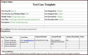 Sample Test Case Template with Test Case Examples [Download]