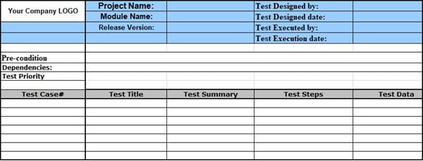 Sample Test Case Template With Test Case Examples Download 