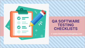 Software Testing QA Checklist with Example