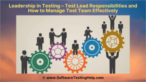 Test Lead Roles and Responsibilities