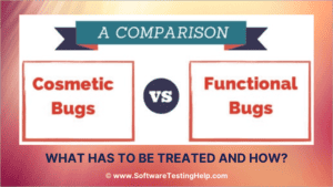 Cosmetic and the Functional Bugs - What has to be Treated and How?