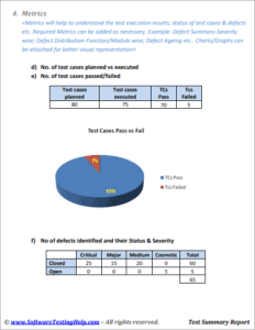 Test Summary Report Template (Example PDF)
