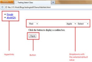 Selenium Select Class to Handle Web page Dropdown Elements