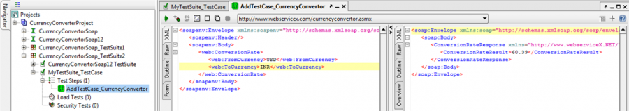First Soapui Project Using Wsdl