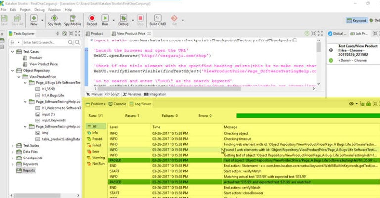 Katalon Studio Automation Testing Tool Tutorial