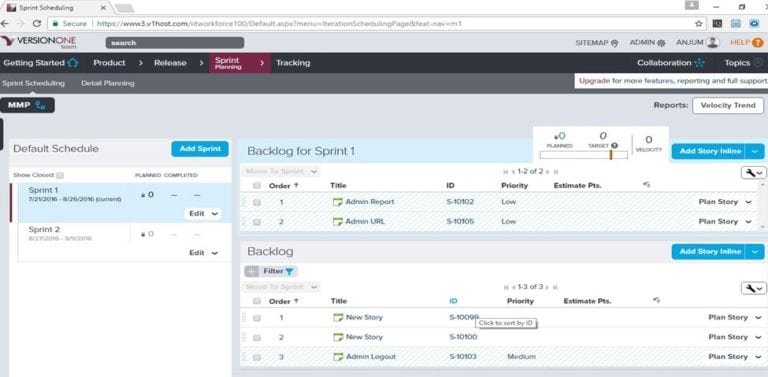 VersionOne Tutorial: Agile Project Management Tool Guide
