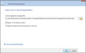 Testing Android Applications Using TestComplete Tool