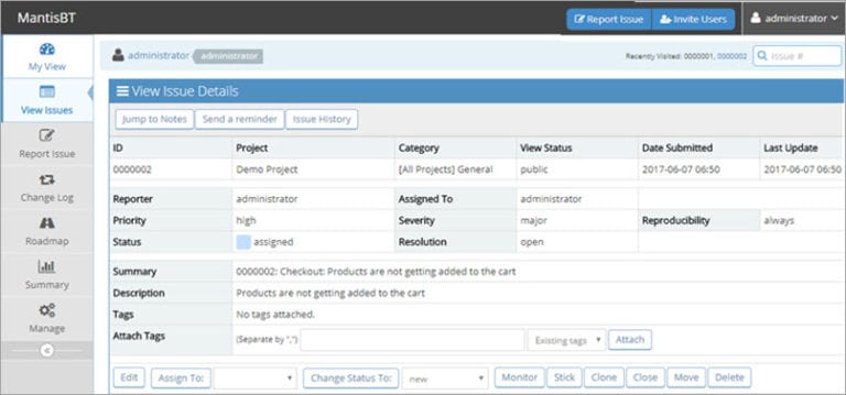 Mantis Bug Tracker (MantisBT) Tutorial