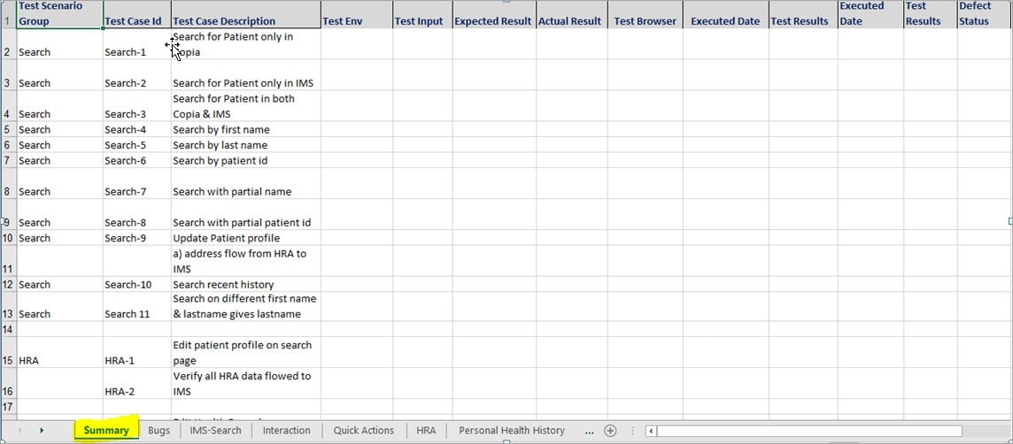 Sample Test Case Template With Test Case Examples Download 