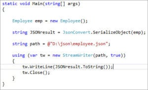 JSON Creation: How to Create JSON Objects Using C# Code