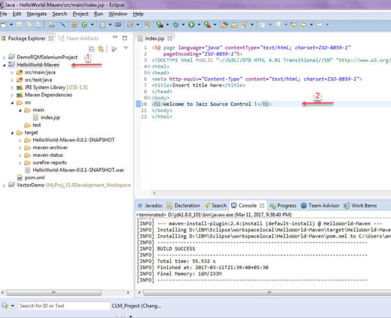 IBM Rational Jazz Source Control and Build Management Tool Tutorial