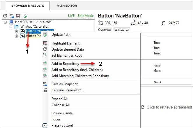 Ranorex Test Suite & Test Module, UserCode File and Xpath