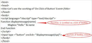 Working with Events in VBScript