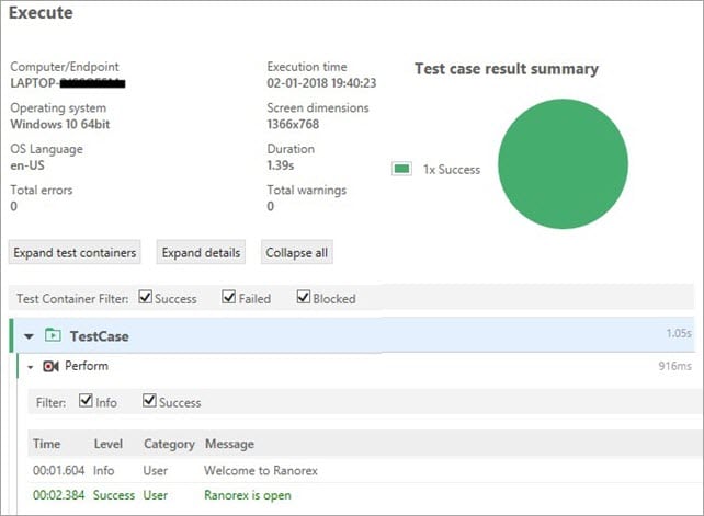 Ranorex Test Suite Test Module Creation Usercode File Xpath And Data Binding