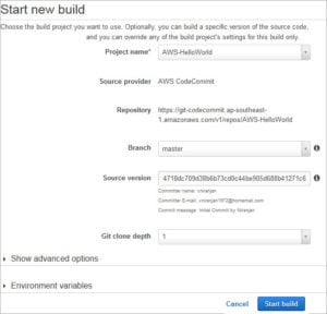 AWS CodeBuild Tutorial: Extracting Code from Maven Build
