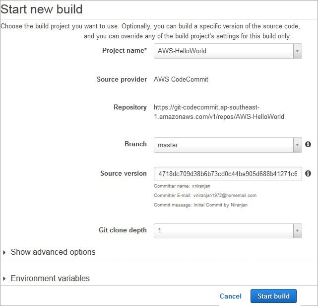 AWS CodeBuild Tutorial: Extracting Code from Maven Build