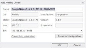 Connecting Emulators or Simulators to Appium Studio