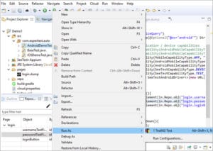 Creating Appium Tests Using Appium Studio for Eclipse