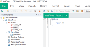 Introduction to VuGen (Virtual User Generator) Script Recording Example