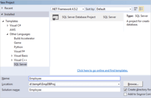 Publishing Database Changes To SQL Server Using Microsoft TFS