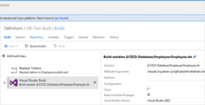Publishing Database Changes To SQL Server Using Microsoft TFS