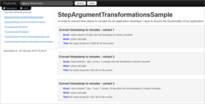 Generate Living Documentation with Pickles For Specflow Feature Files
