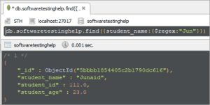 MongoDB Regular Expression $regex with Example