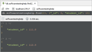 MongoDB Projection with Example