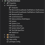 Specflow and Selenium Webdriver End to End Example