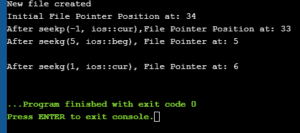 File Input Output Operations In C++