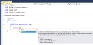 Introduction To C# Programming Using Visual Studio .Net Framework