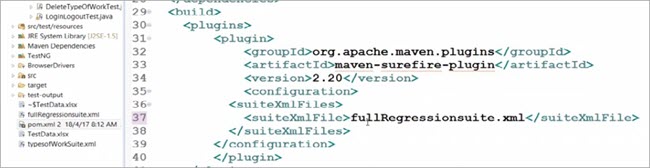 Integration Of Maven With Testng Using Maven Surefire Plugin