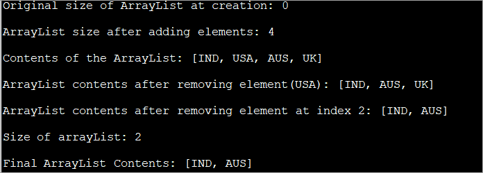 Java ArrayList How To Declare Initialize Print An ArrayList