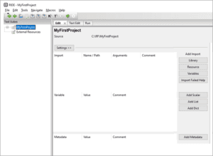 Getting Started With RIDE - Robot Framework IDE