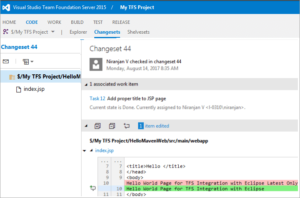 How to Use Microsoft TFS for JAVA Projects with Eclipse in DevOps