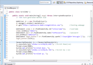 How To Handle Scroll Bar In Selenium Webdriver