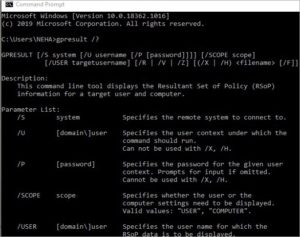 How To Use GPResult Command To Check Group Policy