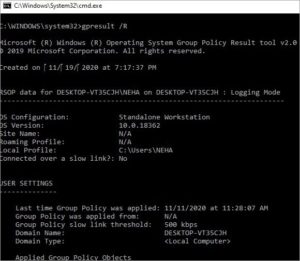 How To Use GPResult Command To Check Group Policy
