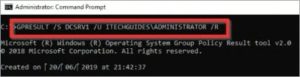 How To Use GPResult Command To Check Group Policy