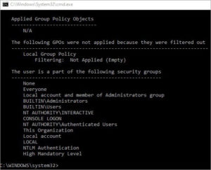 How To Use GPResult Command To Check Group Policy