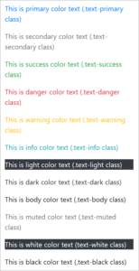 Bootstrap 4 Typography - Colors, Fonts, Alignment