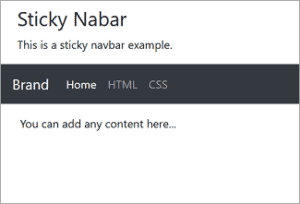 Bootstrap Navbar Or Navigation Bar Tutorial With Examples