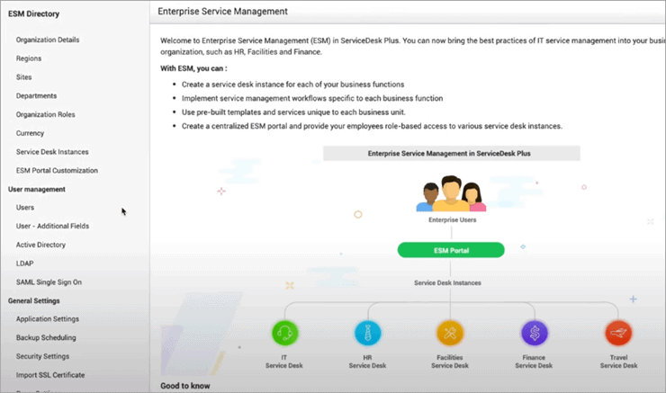 ManageEngine ServiceDesk Plus Enterprise Service Management (ESM) Review