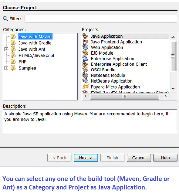 How To Use NetBeans IDE To Create Java Applications