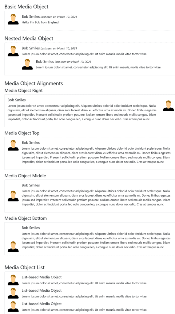 Bootstrap Images, Figures, Media Objects and Embeds