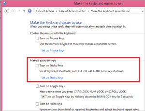 How to Turn Off Sticky Keys in Windows 10, Windows 8 and 7