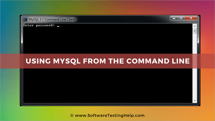 How To Use MySQL From The Command Line With Examples 