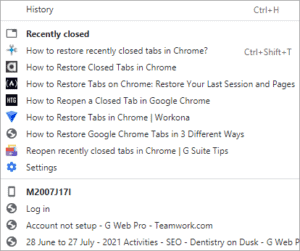 [Quick Fix] How to Open Recently Closed Tabs in Chrome