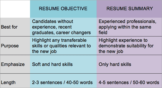 Resume Objective Examples Experience Level Industry Based 