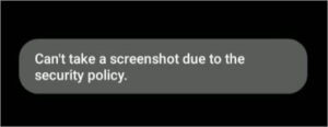 [RESOLVED] Can't Take Screenshot Due to Security Policy